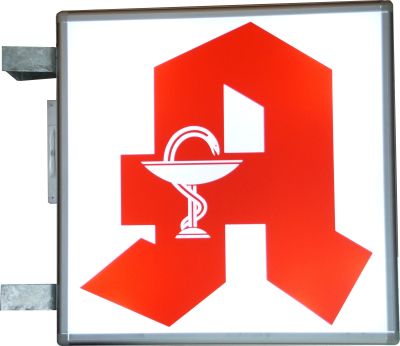 LED-Apothekenzeichen A für die Fassade | Außenwerbung für Apotheken